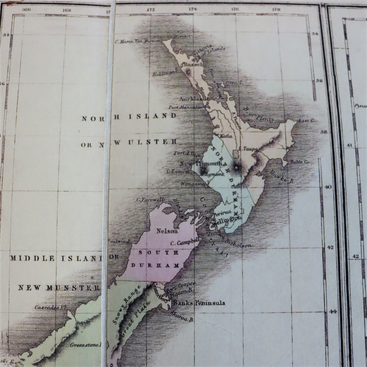 Old Map of Australian Colonies circa 1854 – SS Great Britain Shop